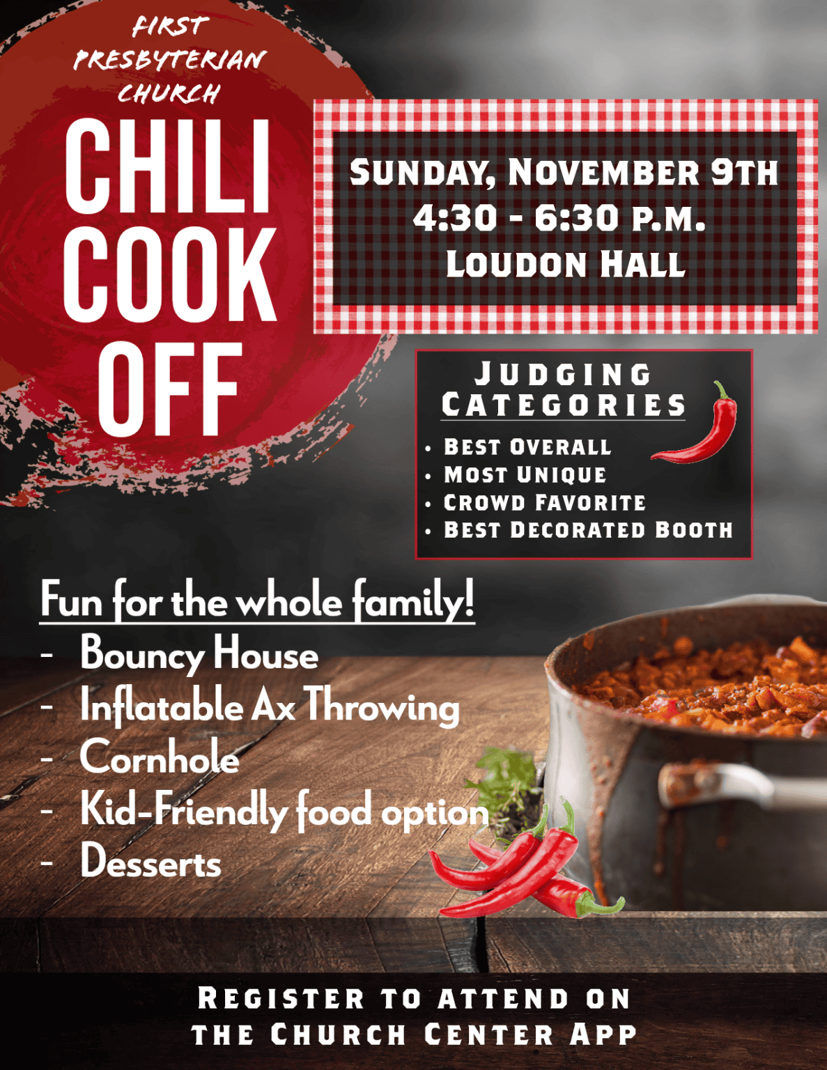Annual Chili Cook-Off - First Presbyterian Church of Lakeland